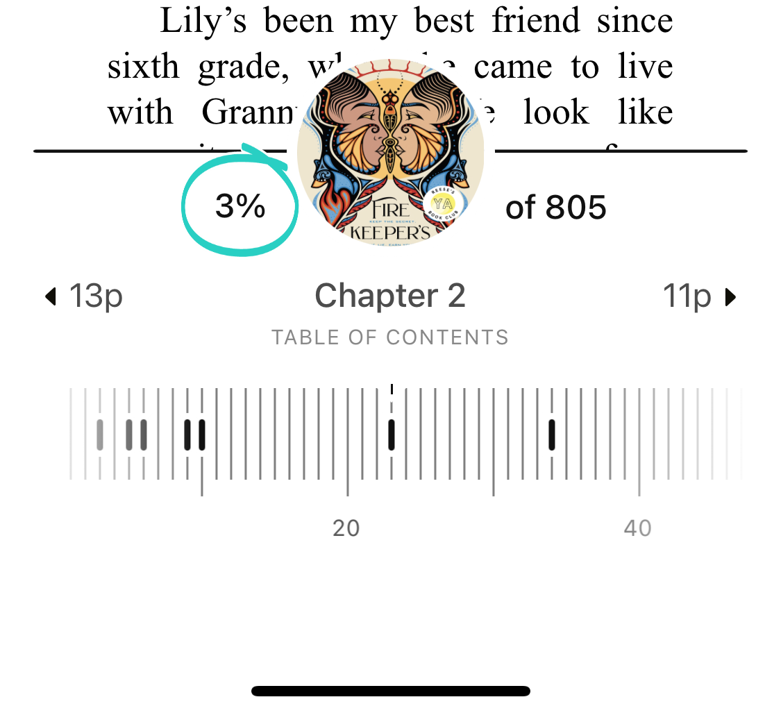 Viewing your progress in a book