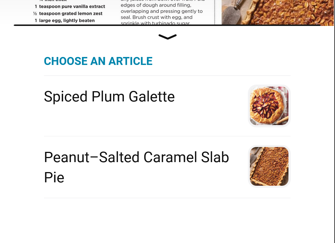 Reading an article in a magazine